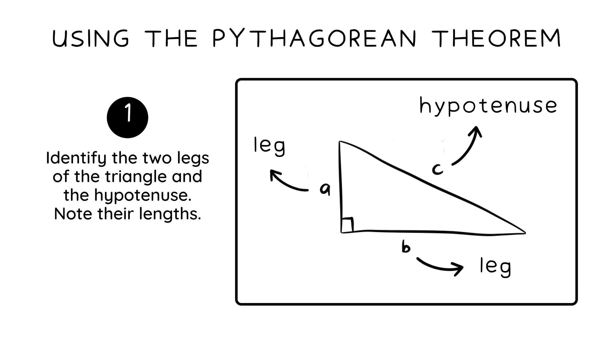 Colorful Playful Illustrative Pythagorean Theorem Education ...