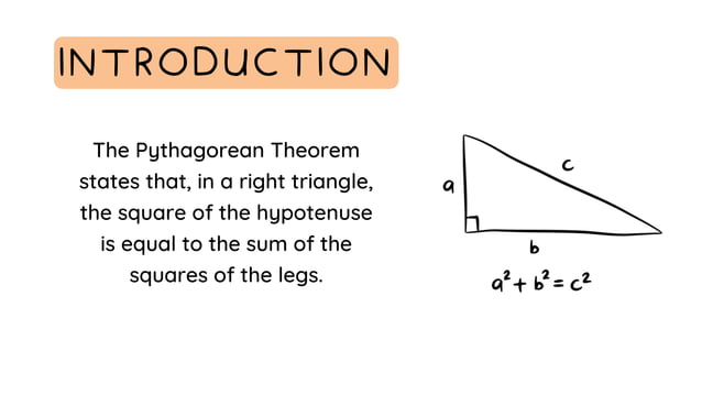 Colorful Playful Illustrative Pythagorean Theorem Education ...