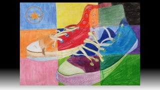 Colorful shoe drawing project | PPTX