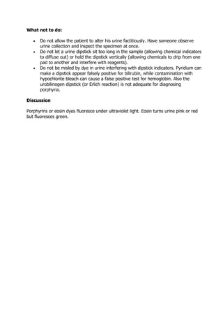 Colorful Urine | PDF