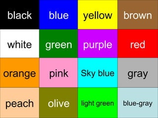 Color guessing game | PPT