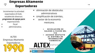 Empresas Altamente Exportadoras - ALTEX | PDF