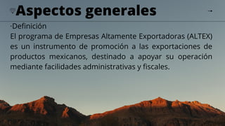 Empresas Altamente Exportadoras - ALTEX | PDF