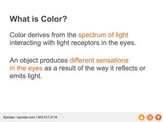 PixelSpoke Lunch + Learn: Color Theory | PDF | Technology & Computing