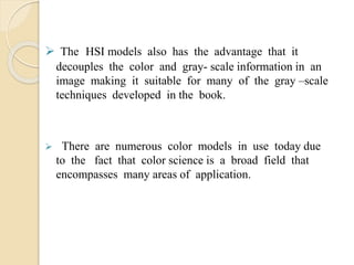 Color image processing | PPT