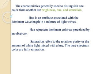 Color image processing | PPTX | Physics | Science