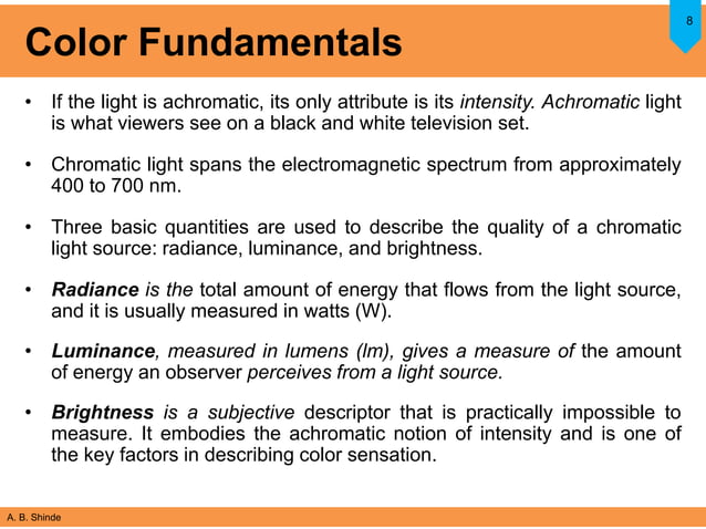 Color Image Processing: Basics | PPSX