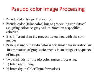 Color image processing | PPT