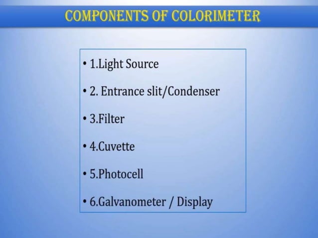 COLORIMETER. Principal an applications uses of calorimeter | PPT