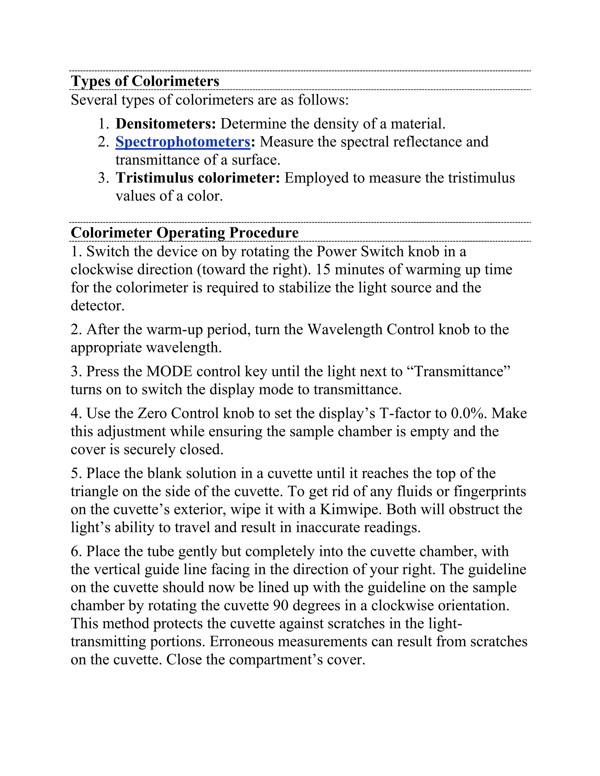 COLORIMETER Principle, Procedure & Steps for B.Sc. Biotech/Botany Sem-2 ...