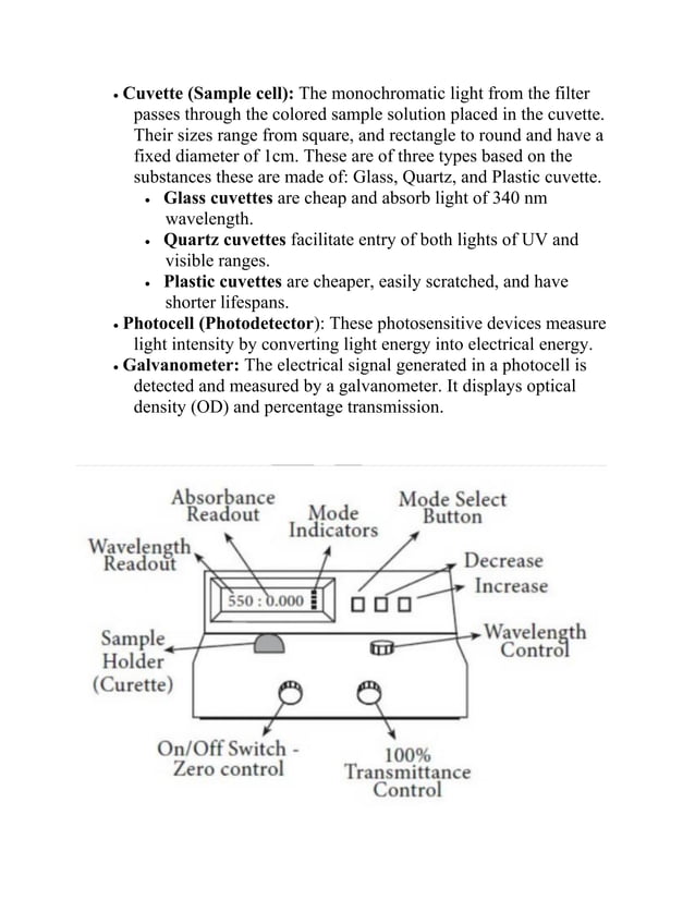 COLORIMETER Principle, Procedure & Steps | PDF