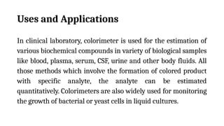 Introduction to Colorimeter, It's Principle & Mechanism.pptx