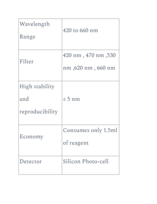 Colorimeter | PDF