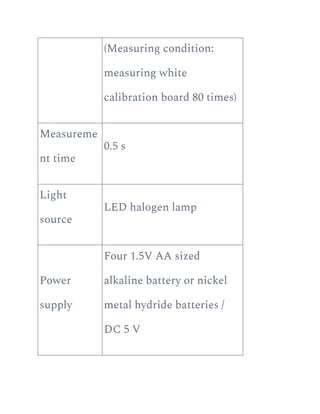colorimeter laboratory equipment product | PDF