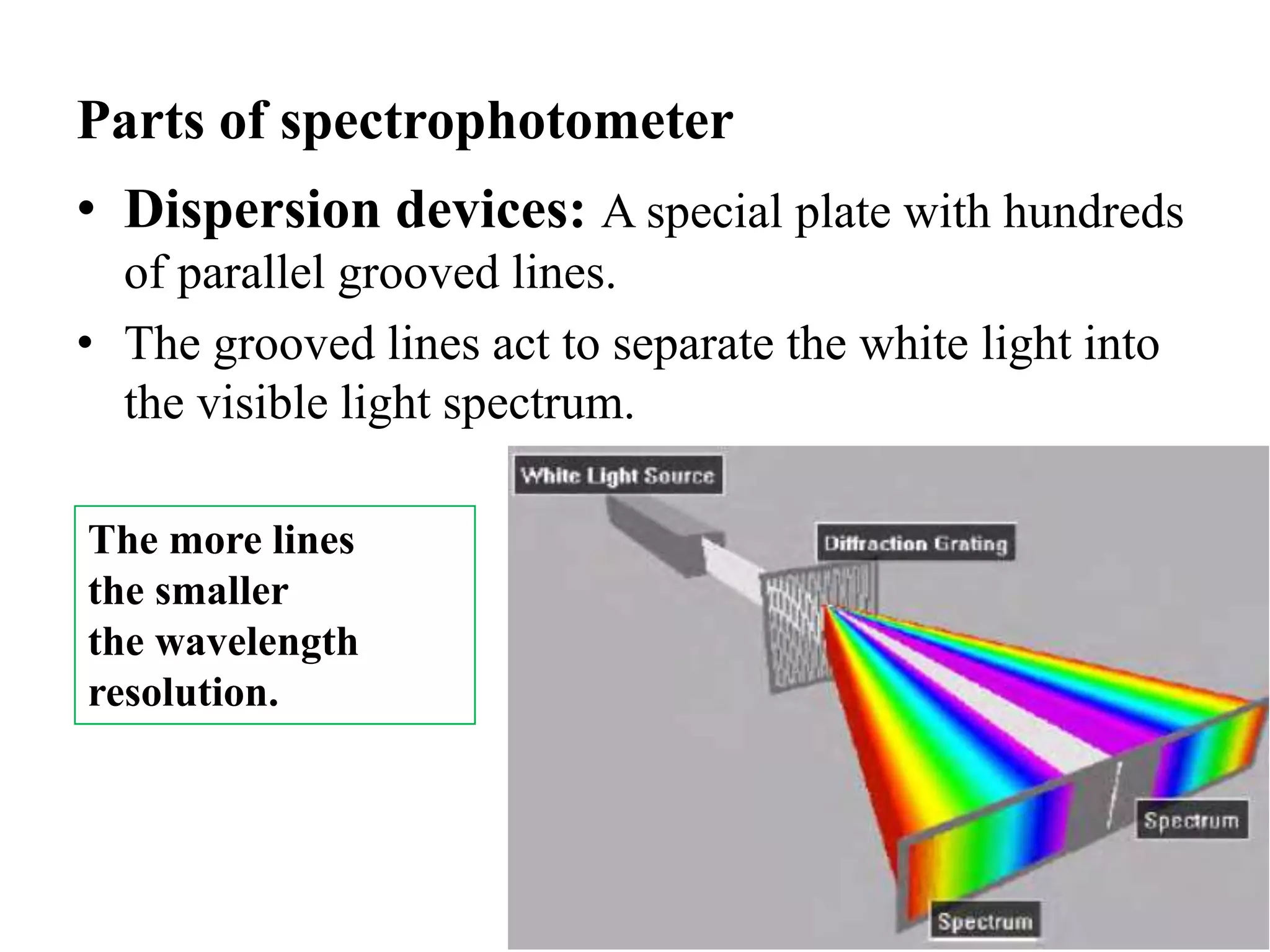 Colorimeter and spectrophotometer, Mass Spectrometer | PPTX