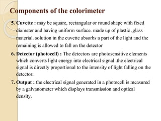COLORIMETER & LAMBERTS – BEER’S LAW.pptx
