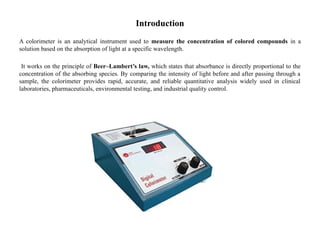 Colorimeter_Presentation.practice school | PPTX