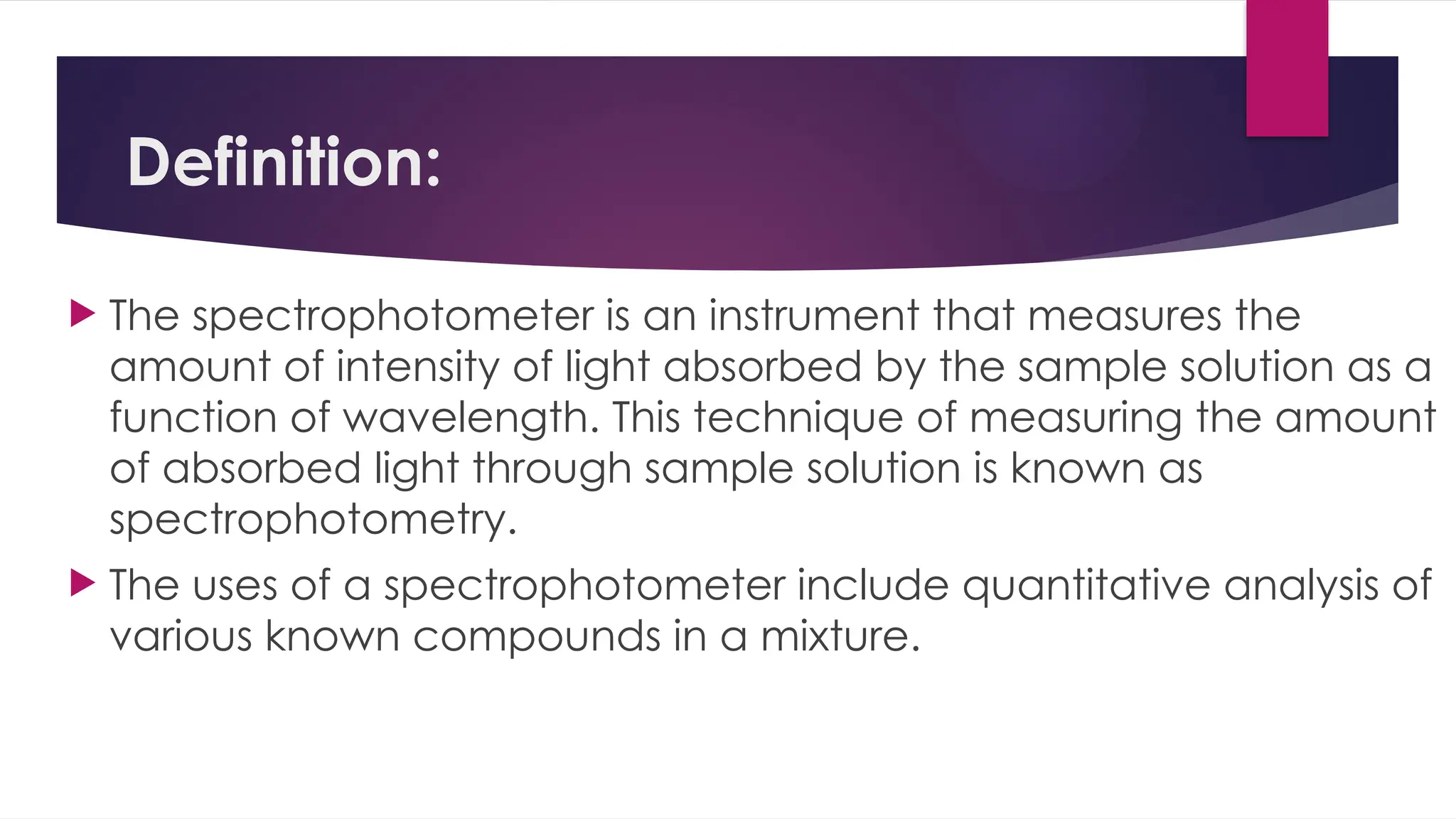 Colorimeter & Spectrophotometer Instrumentations | PPTX