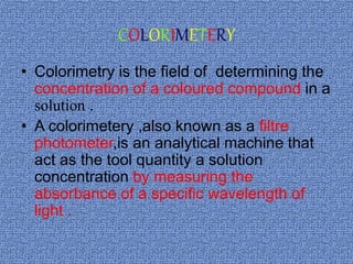 Colorimetery | PPTX