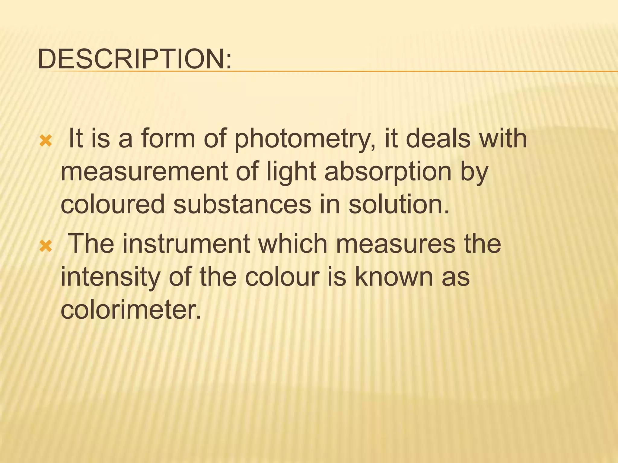 Colorimetry | PPTX