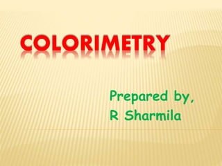 Colorimetry | PPT