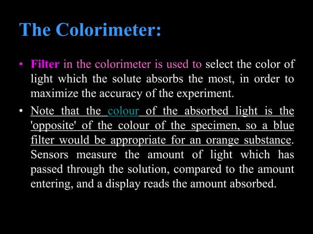 INTRODUCTION TO COLORIMETRY and its basics.ppt