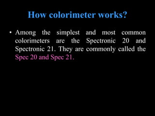INTRODUCTION TO COLORIMETRY and its basics.ppt