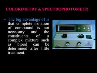 INTRODUCTION TO COLORIMETRY and its basics.ppt