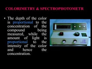 INTRODUCTION TO COLORIMETRY and its basics.ppt