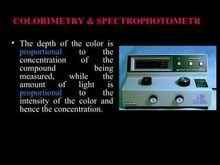 COLORIMETRY.ppt for bsc MSc PhD student to read | PPT