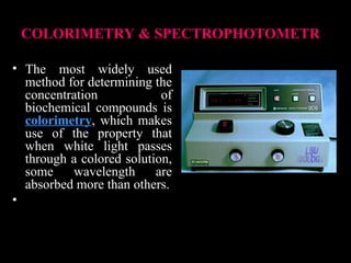 COLORIMETRY.ppt for bsc MSc PhD student to read | PPT
