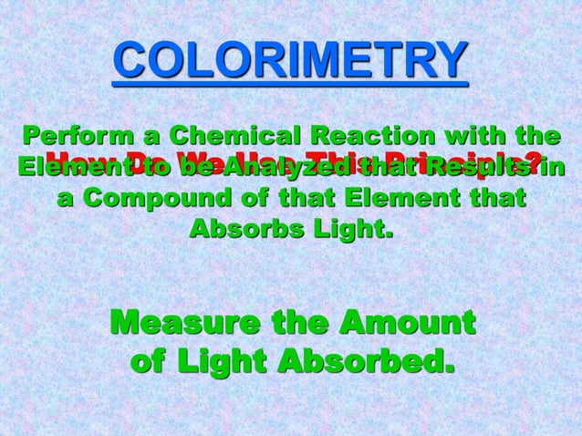 colorimetry-basics for analytical chemistry.ppt