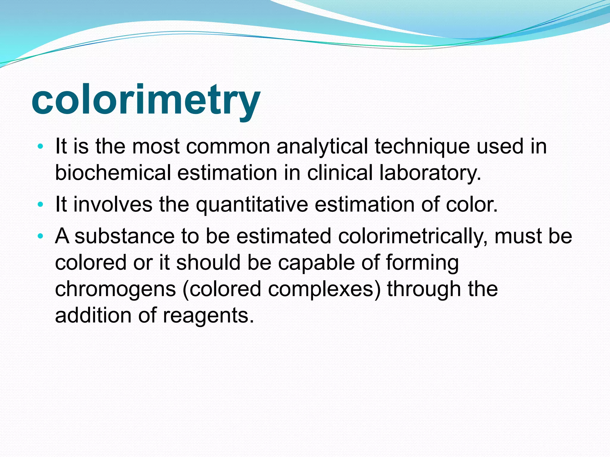 Colorimetry | PPT