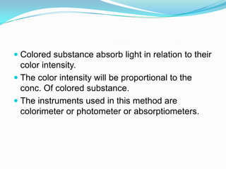 Colorimetry | PPT