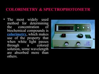 Light measurement devices COLORIMETٌ.ppt