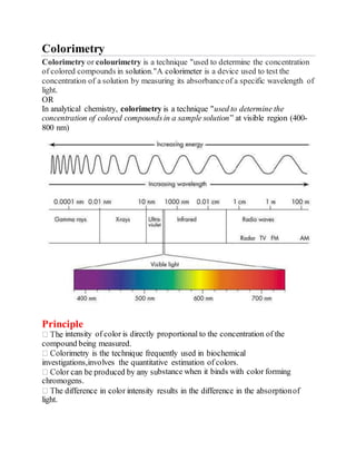 Colorimetry kk | DOCX