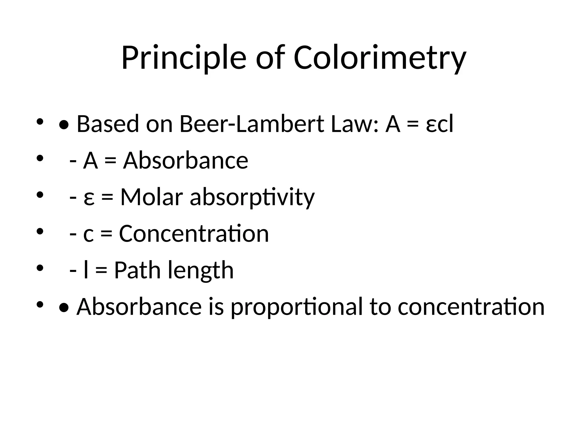 Colorimetry_Presentation for spectroscopy | PPTX