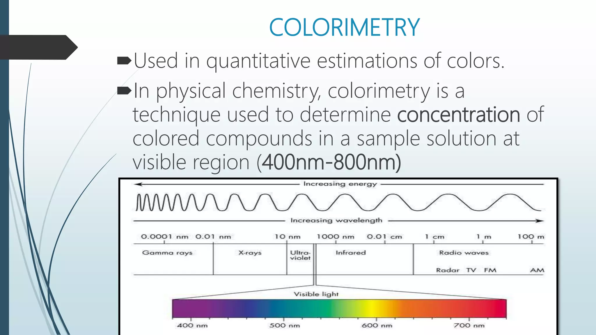 Colorimetry (Physical Chemistry Concept) | PPT