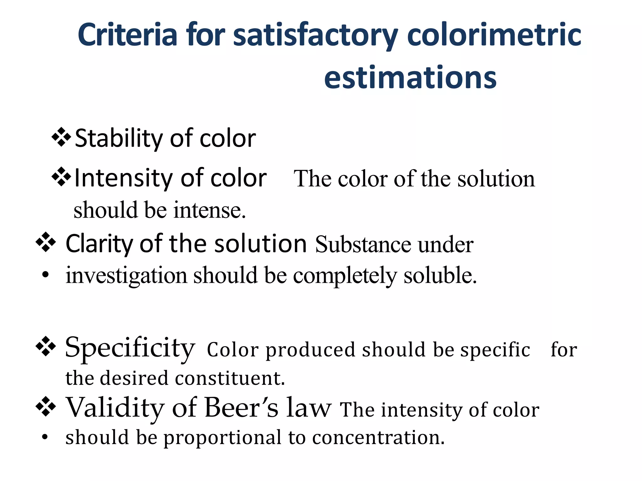 Colorimetry & spectrophotometry | PDF