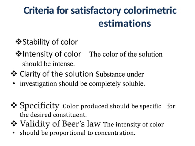 Colorimetry & spectrophotometry | PDF | Chemistry | Science