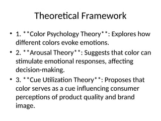 Color in Consumer Behavior: Empirical Evidence | PPTX
