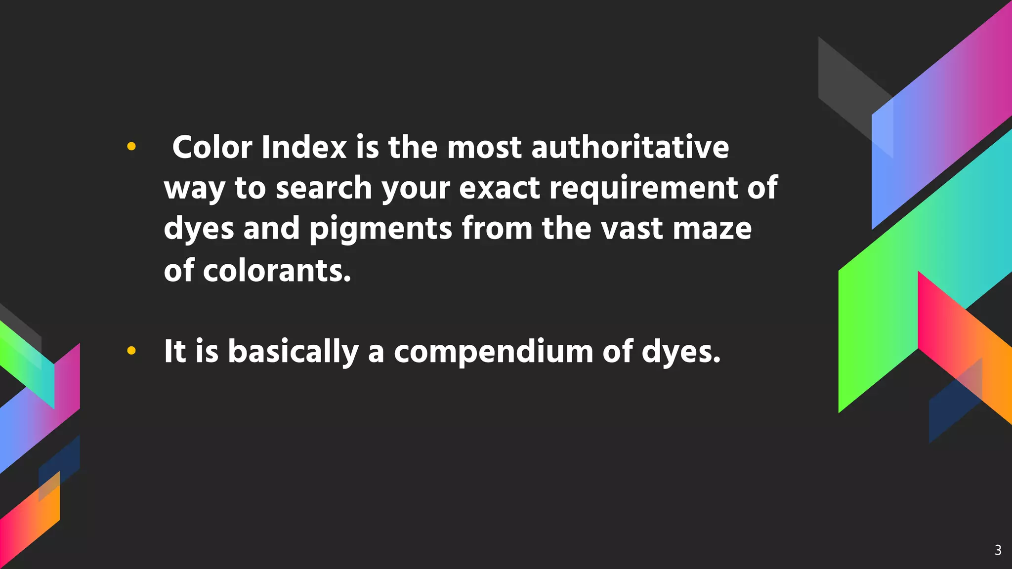 Presentation on Color Index | PPTX
