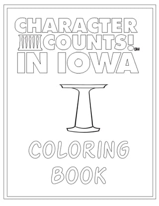 Character Counts Coloring Sheets