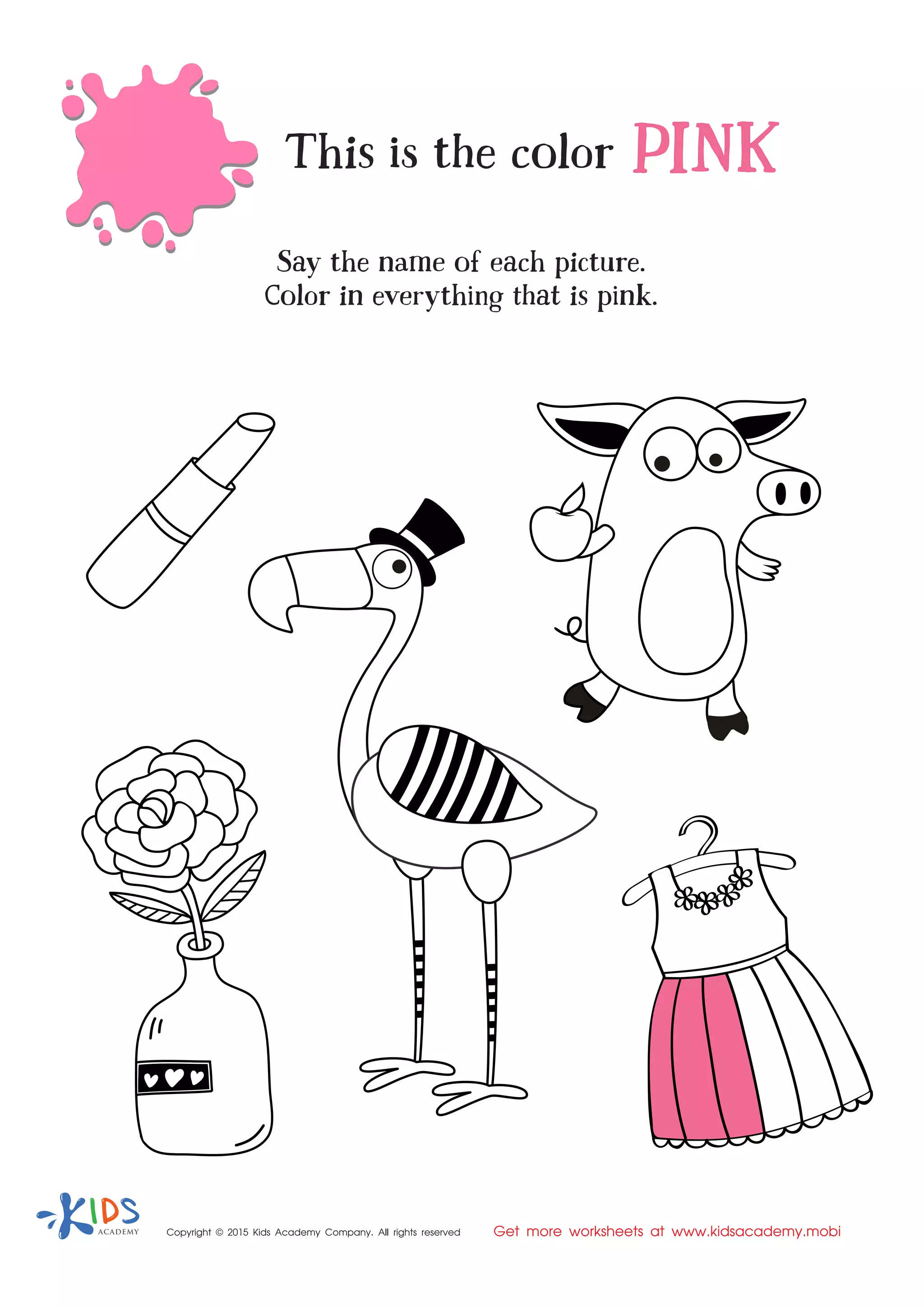 Learning Color Pink for Toddlers and Preschool | PDF