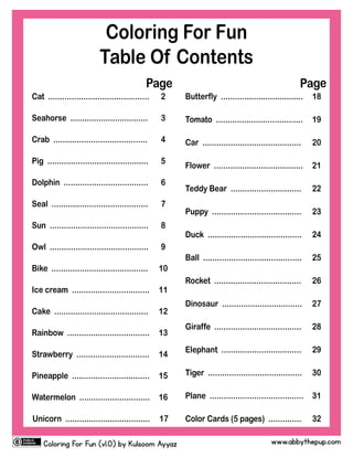 Coloring for Fun (1).pdf | Desserts and Baking | Food & Drink