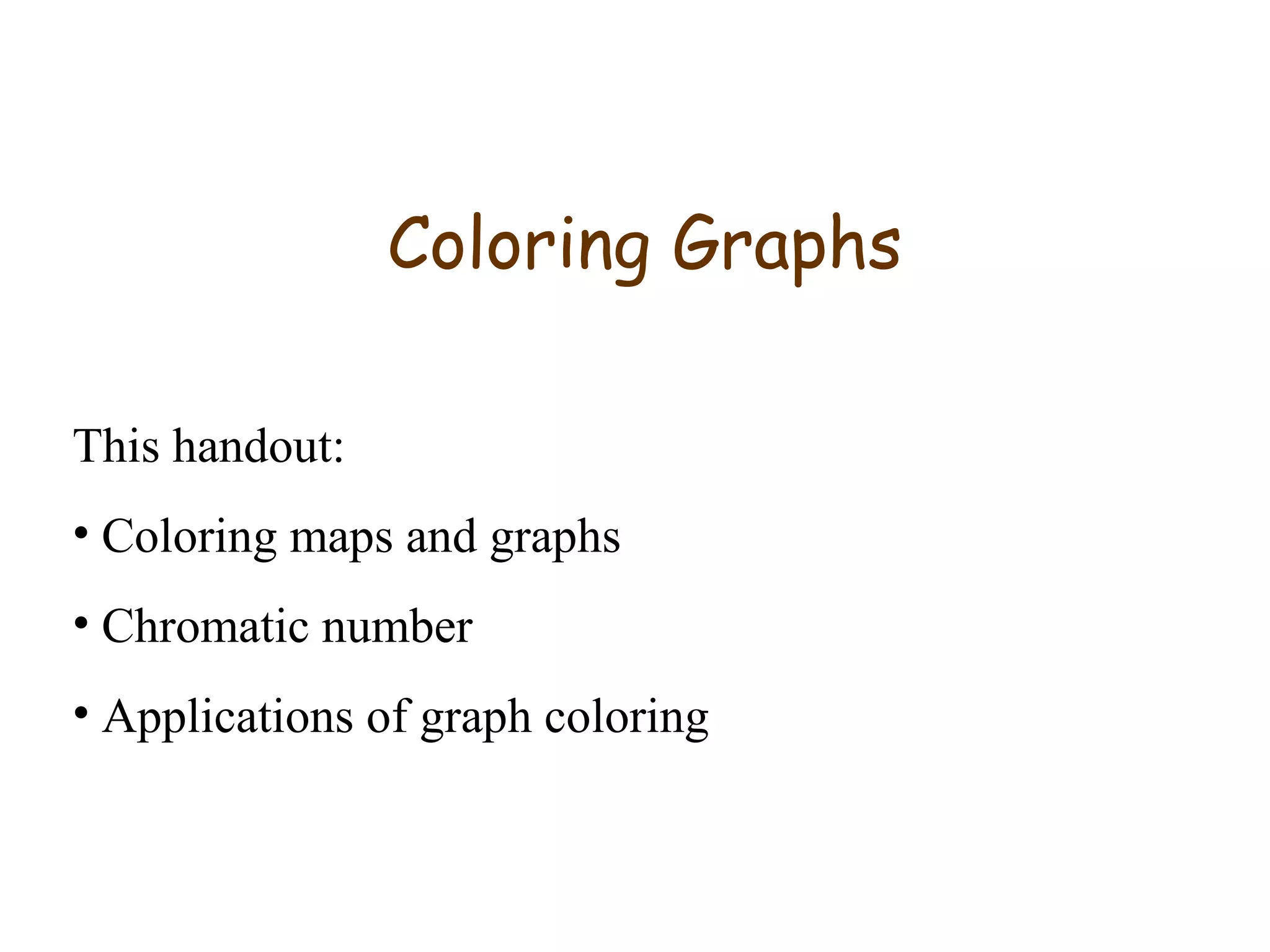 Coloring graphs | PPT