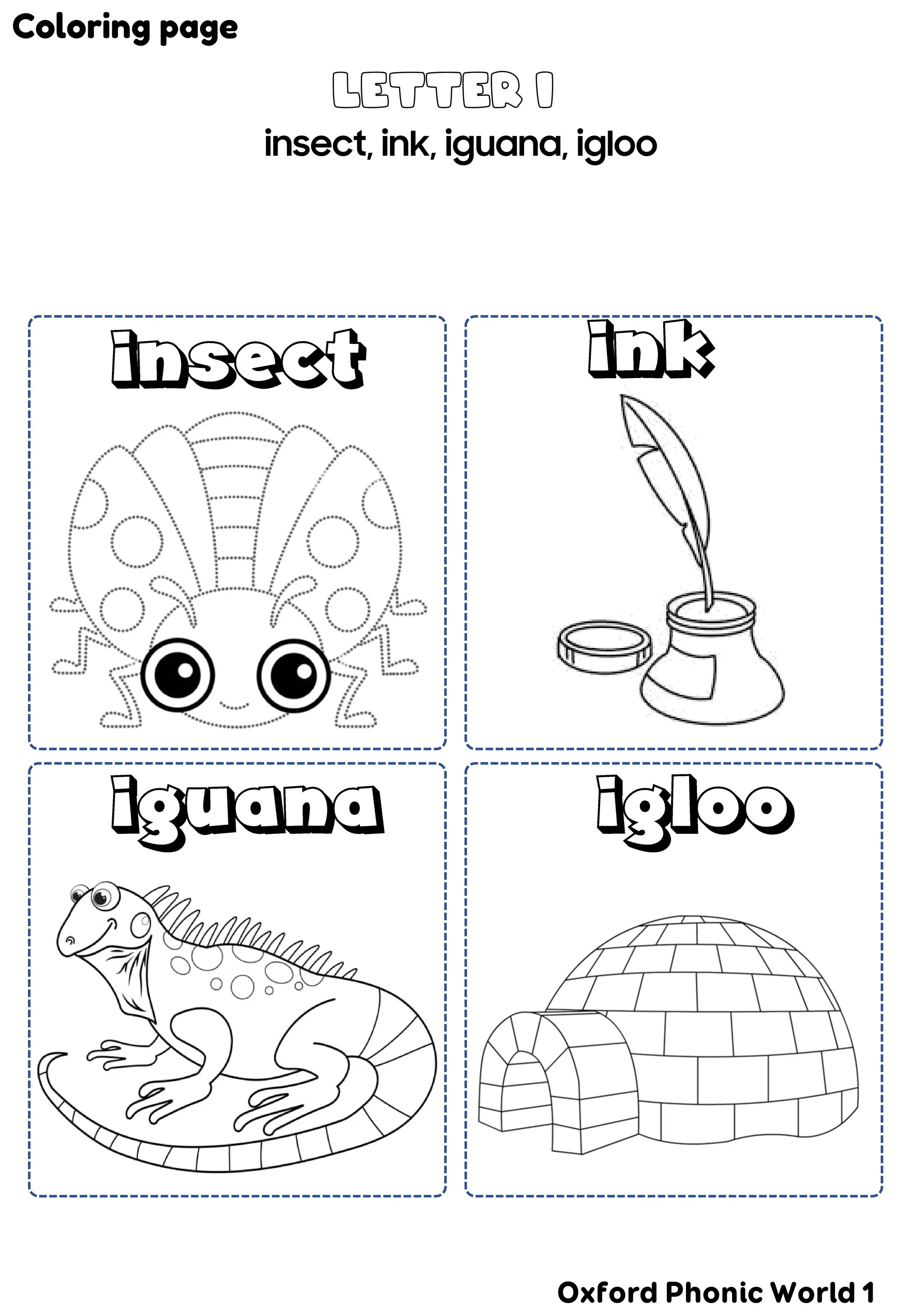 Coloring page for kindergarten from 5-6 yeârs old | PDF