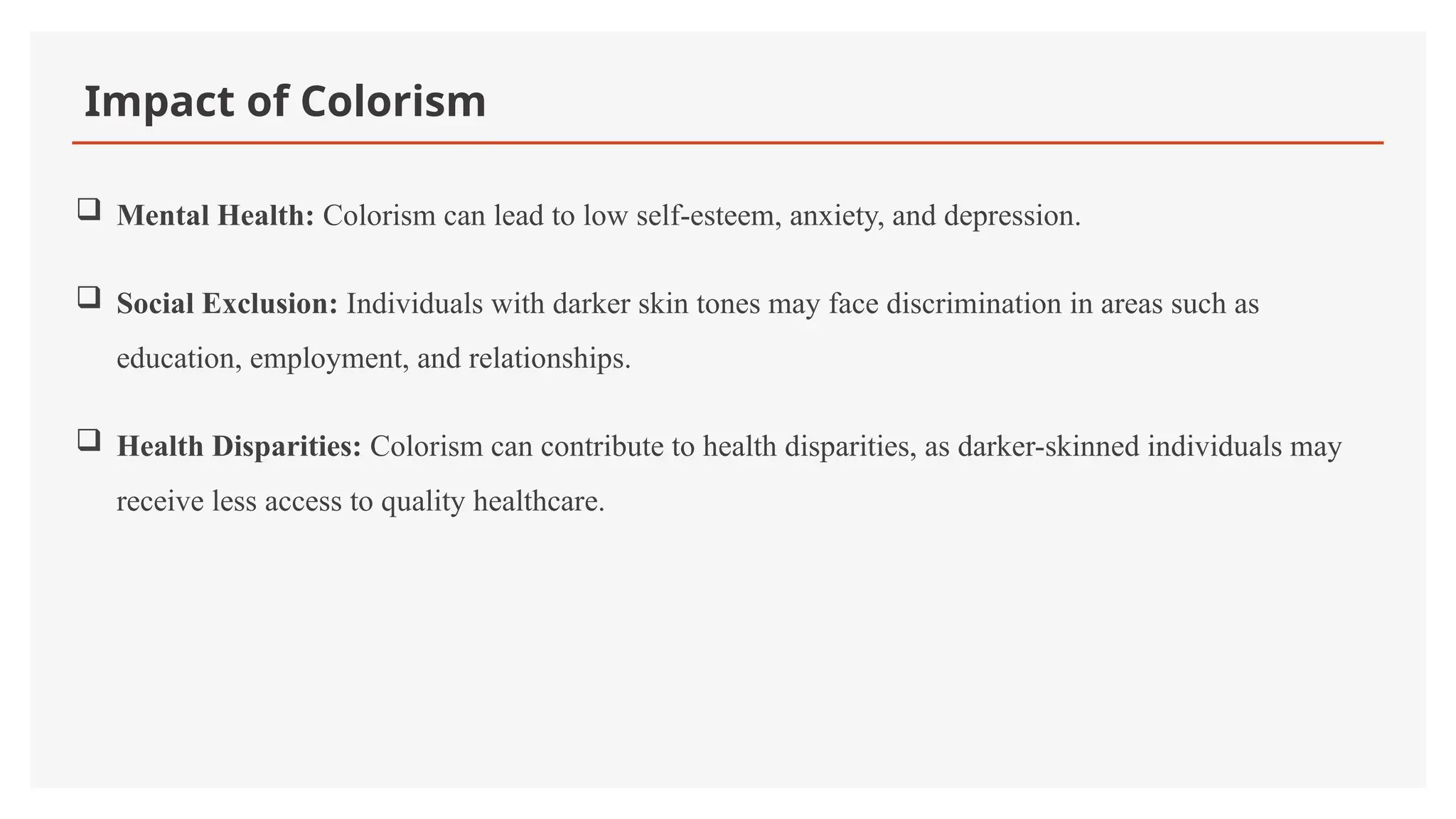 Colorism: Understanding the Impact of Skin Tone Bias | PPTX