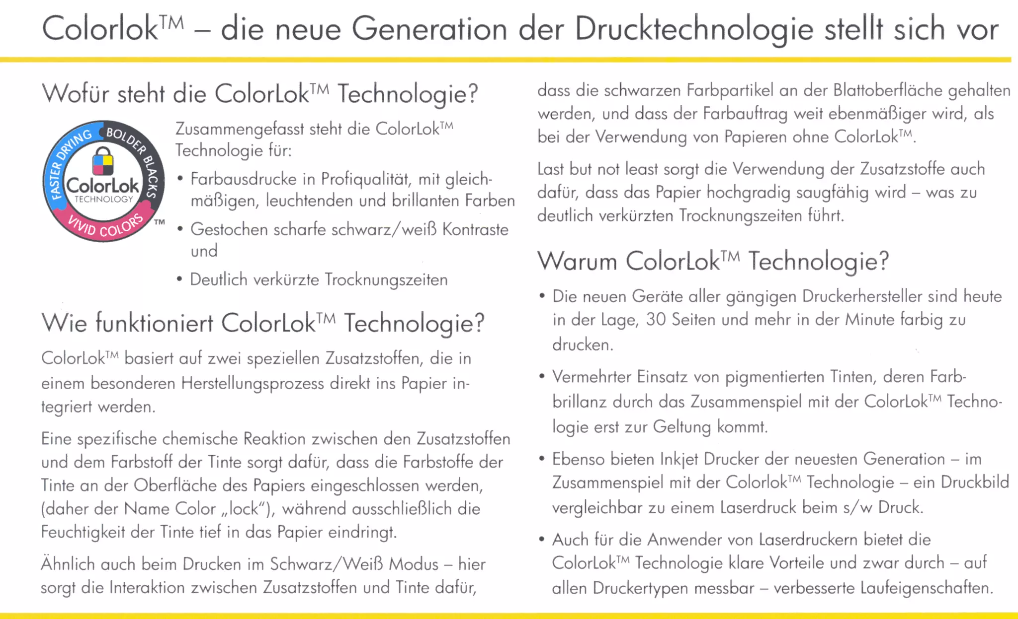 HP - Colorlok Technologie | PDF