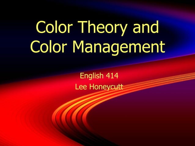 Colormanagement | PPT